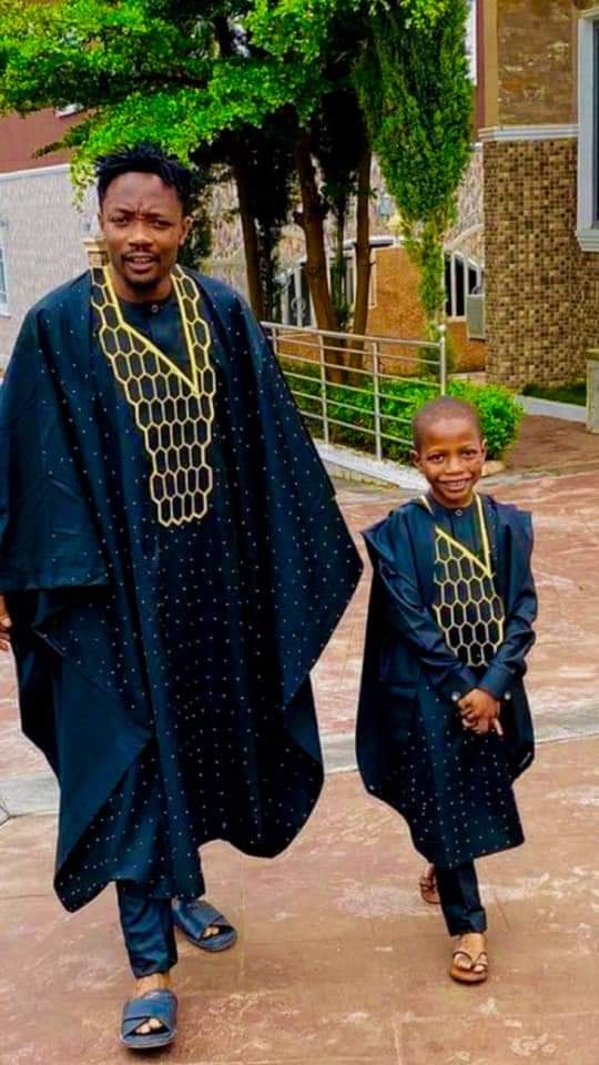 Sallah Photonews: Super Eagle Captain Ahmed Musa , Son Musa Junior ...